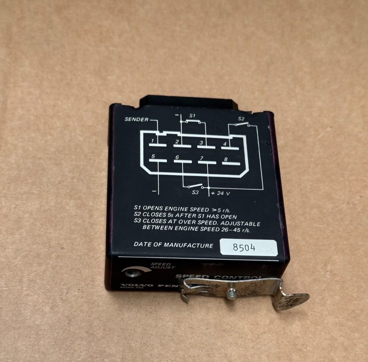 Volvo Penta – 843910 PO2 – Speed Control Module, Adjustable Overspeed ...