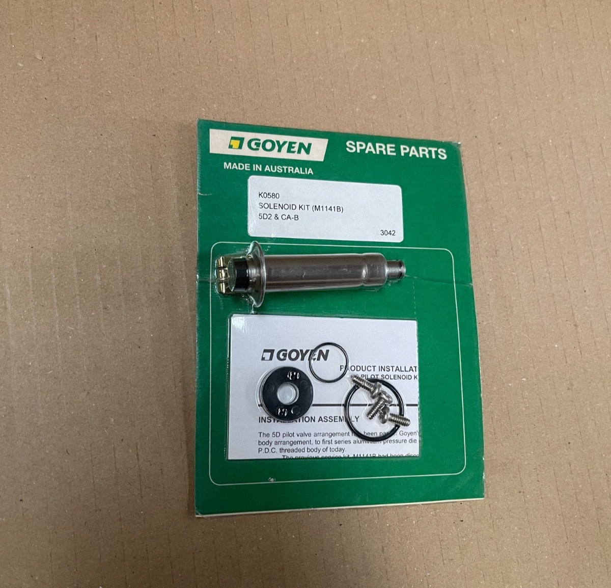 Goyen – K0580 – Solenoid Repair Kit M1141B for 5D2 & CA-B Valves ...