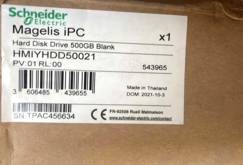 Schneider Electric Magelis iPC HMIYHDD50021 Hard Disk Drive 500GB Blan ...