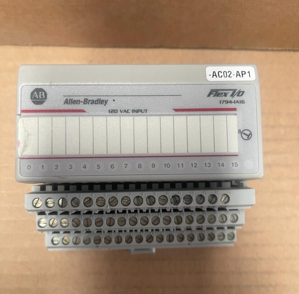 Allen-Bradley Flex I/O - 1794-IA16 - Controller Unit 120 VAC INPUT ...