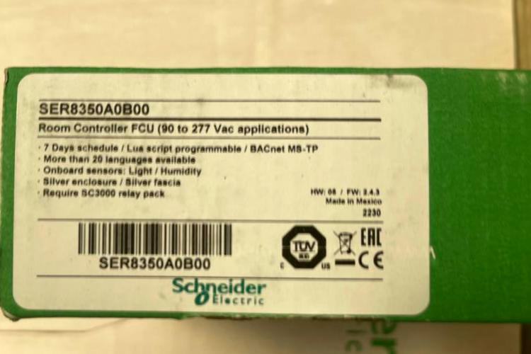 Schneider Electric SER8350A0B00 Room Controller FCU (90 to 277 Vac app ...