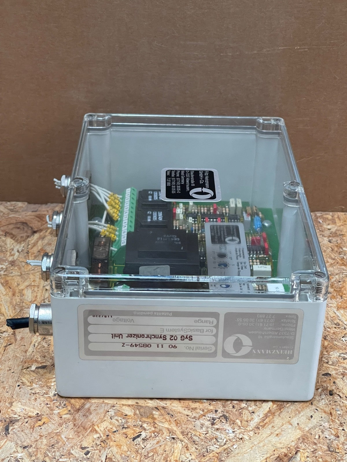 Heinzmann – SyG 02 – Generator Synchronizer Unit, 3-Phase, 115/230V AC ...