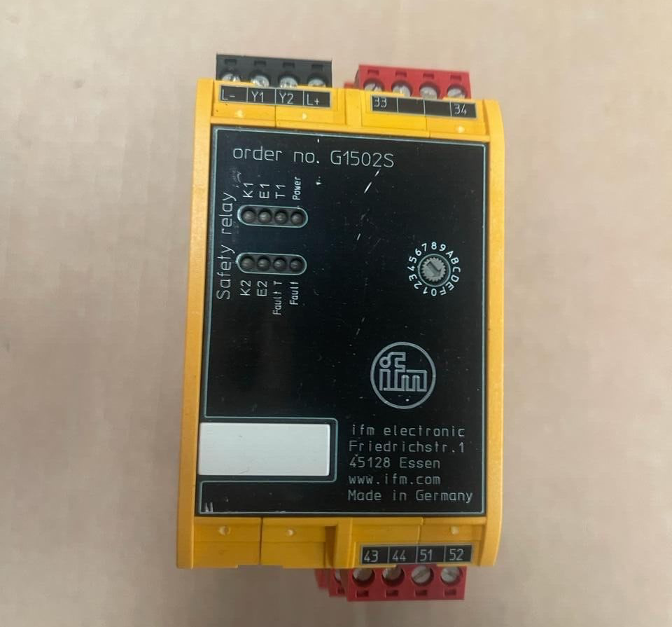 IFM - G1502S - Safety Relay — VOLTWERK Handel