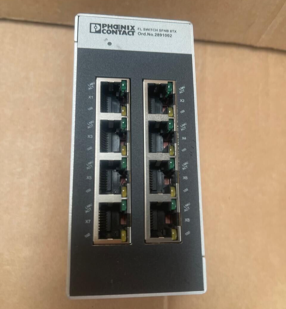 Phoenix Contact - 2891002 - FL SWITCH SFNB 8TX - Unmanaged Ethernet Sw ...