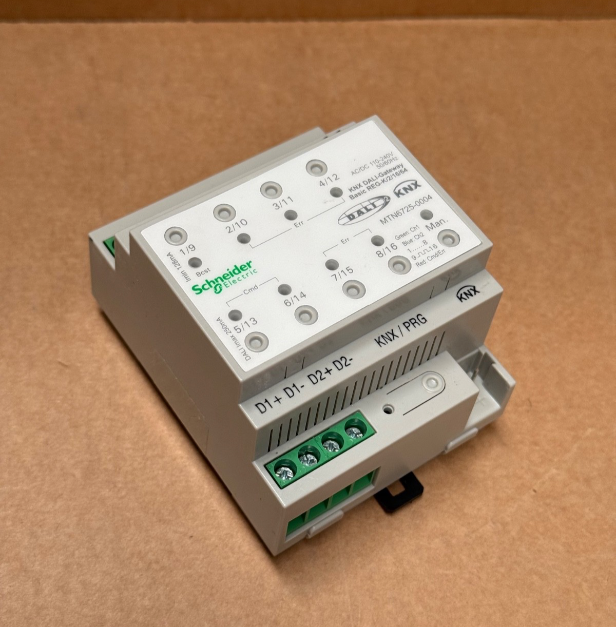 Schneider – MTN6725-0004 – KNX DALI-Gateway Basic 2-Channel, 2×64 Devi ...