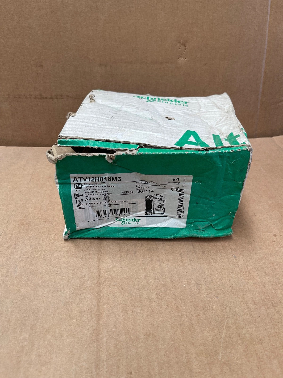 Schneider Electric – ATV12H018M3 – Altivar 12 0.18 kW 3‑Phase VFD ...