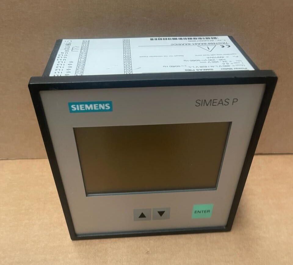 SIEMENS SIMEAS P500 - 7KG7500-0AA01-0AA0/CC - Power Meter — VOLTWERK Handel