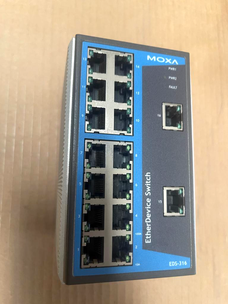 MOXA EDS-316 EtherDevice Switch Unmanaged Switches — VOLTWERK Handel