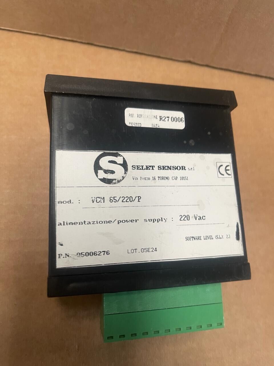 SELET SENSOR - VCM 65/220/P - Digital Panel Meter — VOLTWERK Handel