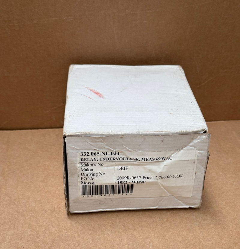 DEIF – RMV-132D – Undervoltage Relay (Dual Setpoint) Generator/Motor P ...
