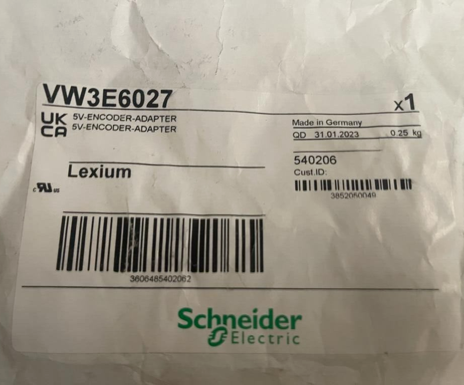 Schneider Electric Lexium VW3E6027 5V-ENCODER-ADAPTER — VOLTWERK Handel