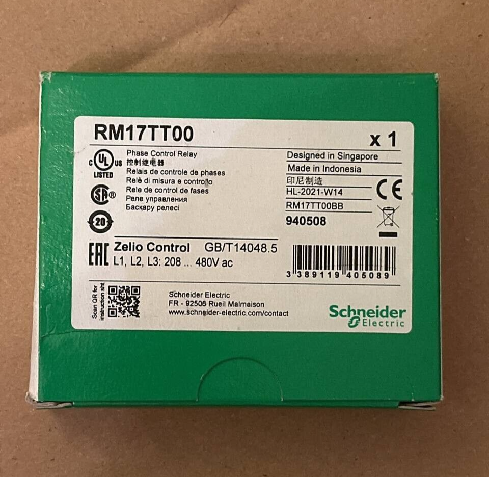 Schneider Electric Zelio Control RM17TT00 Phase Control Relay ...