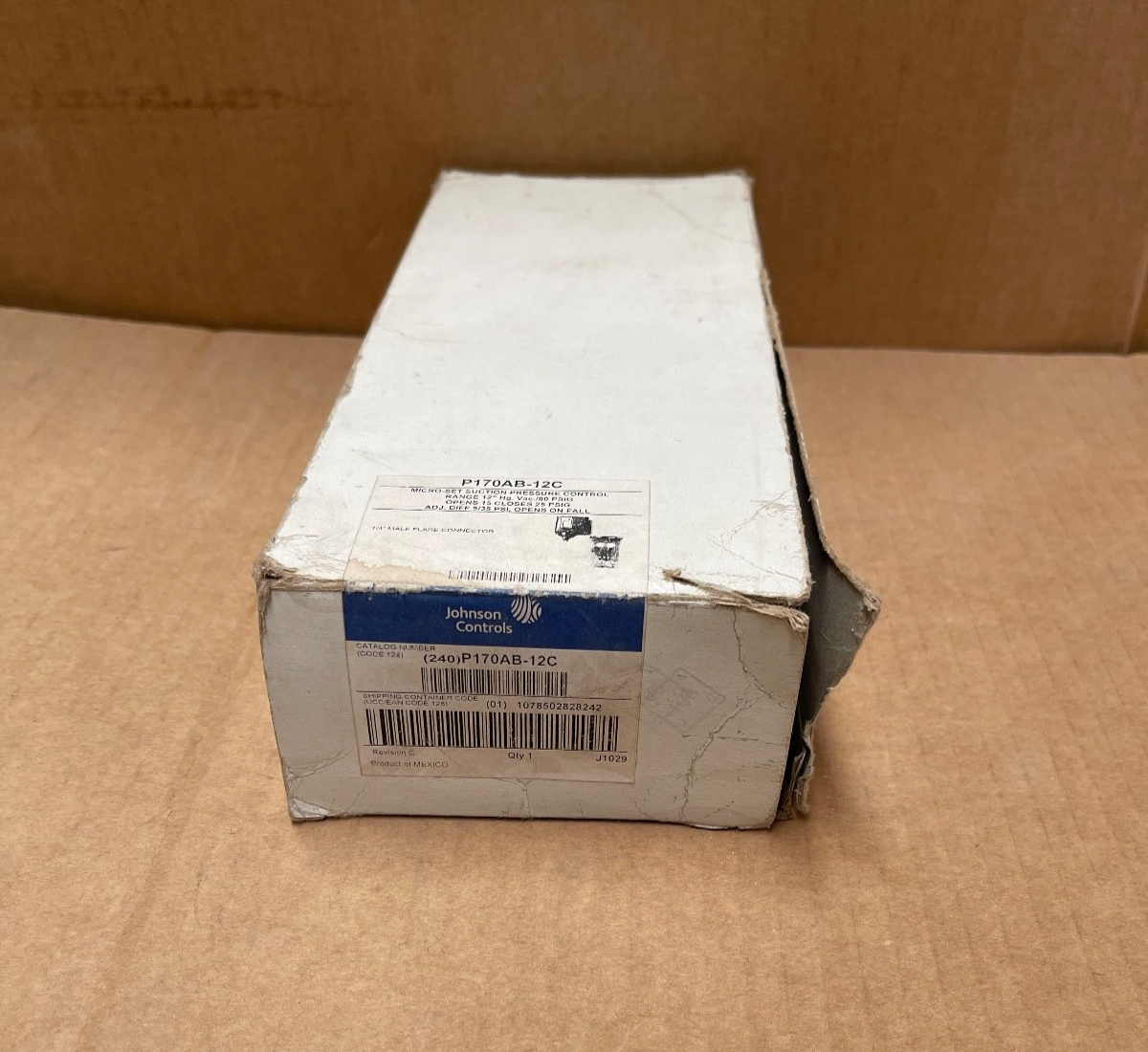 Johnson Controls – P170AB‑12C – Low‑Pressure Control Switch — VOLTWERK ...