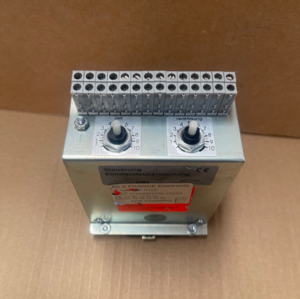 Pilz – 407704 – Standstill-Monitoring Relay (Standstill Monitor ...