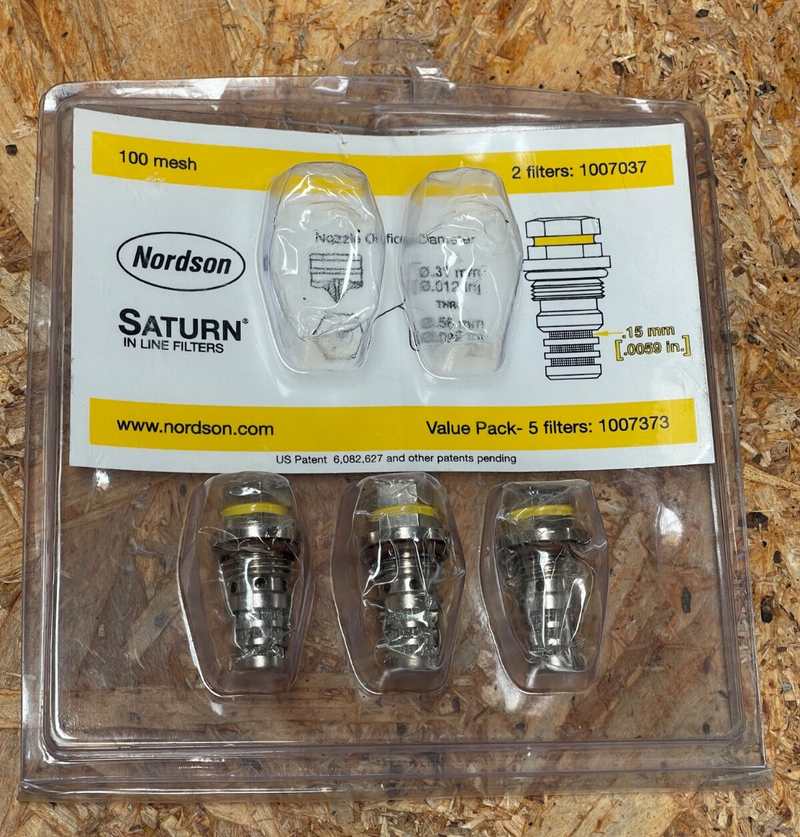 Nordson – 1007373 – Saturn In‑Line Filter, 100 Mesh (3‑Pack) — VOLTWERK ...