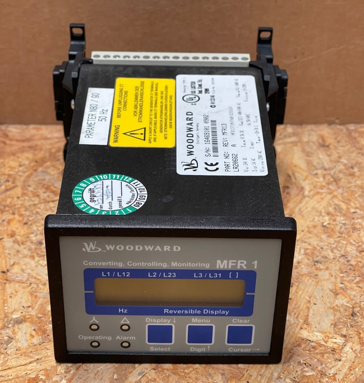 Woodward – LR20662 (MFR‑13 Protection Relay) – Multifunction Power Mon ...