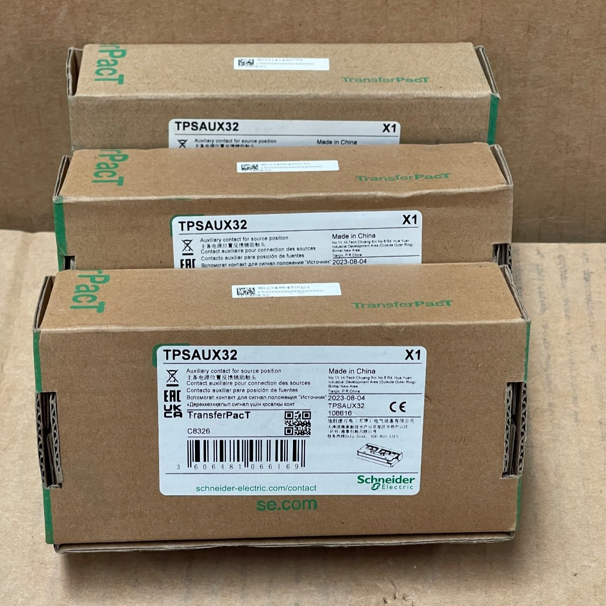 Schneider Electric – TPSAUX32 – TransferPacT Auxiliary Contact Module ...
