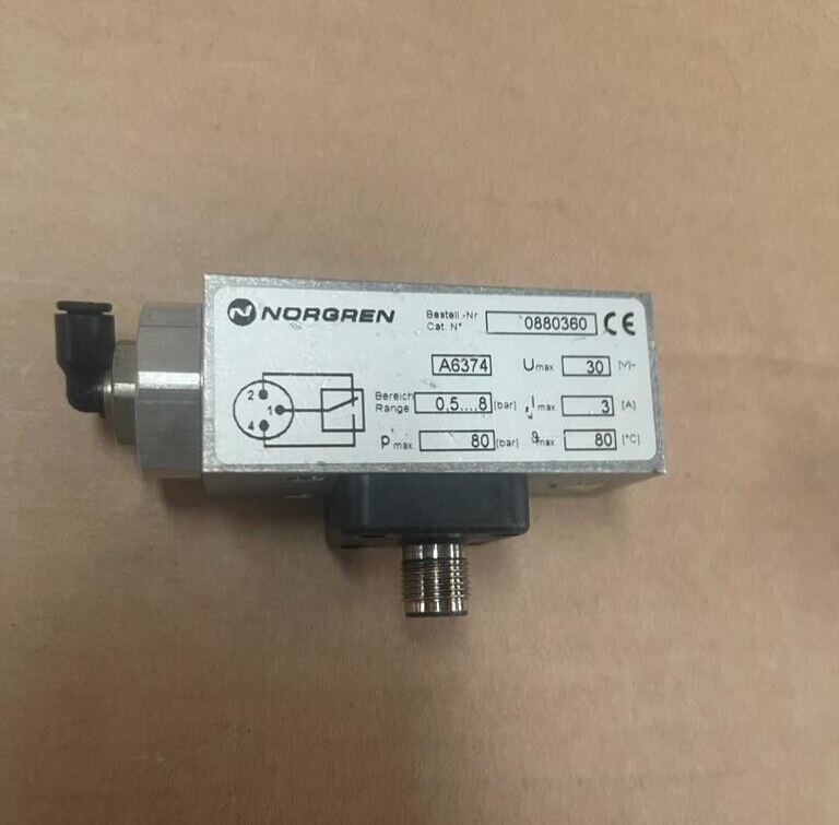 NORGREN - 0880360 - 18D Electro-mechanical pneumatic pressure switches ...