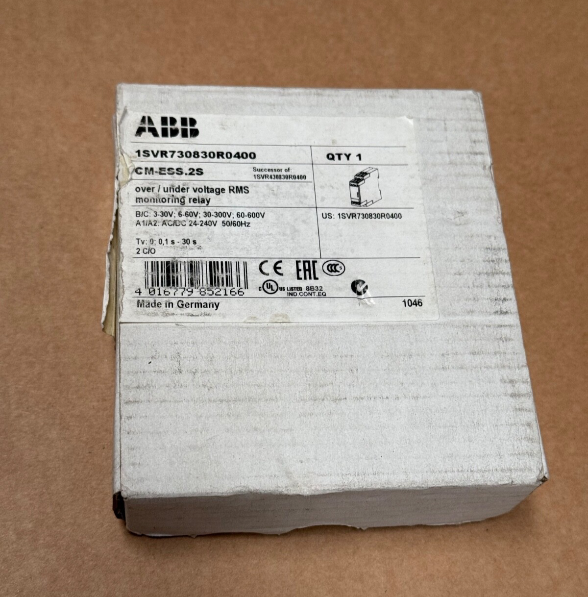 ABB – CM‑ESS.2S (1SVR730830R0400) – Single‑Phase Voltage Monitor, 24–2 — VOLTWERK Handel