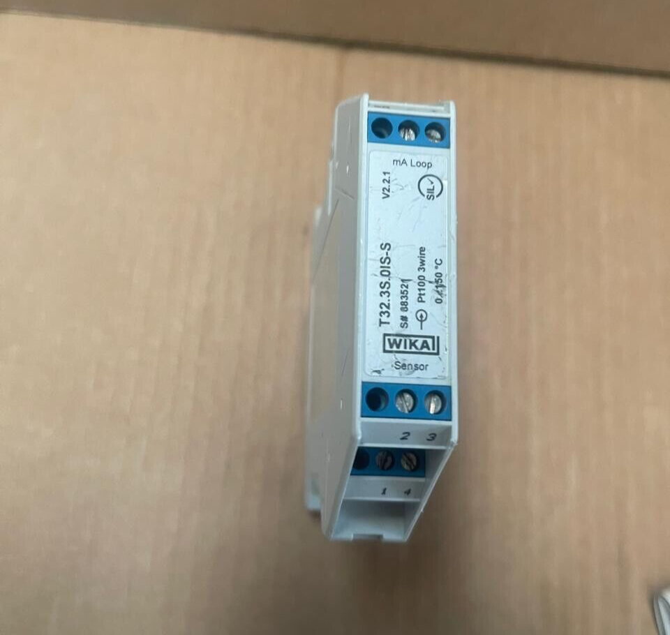 WIKA - T32.3S.0IS-S - Temperature Transmitter PT100 3Wire to 4...20mA ...