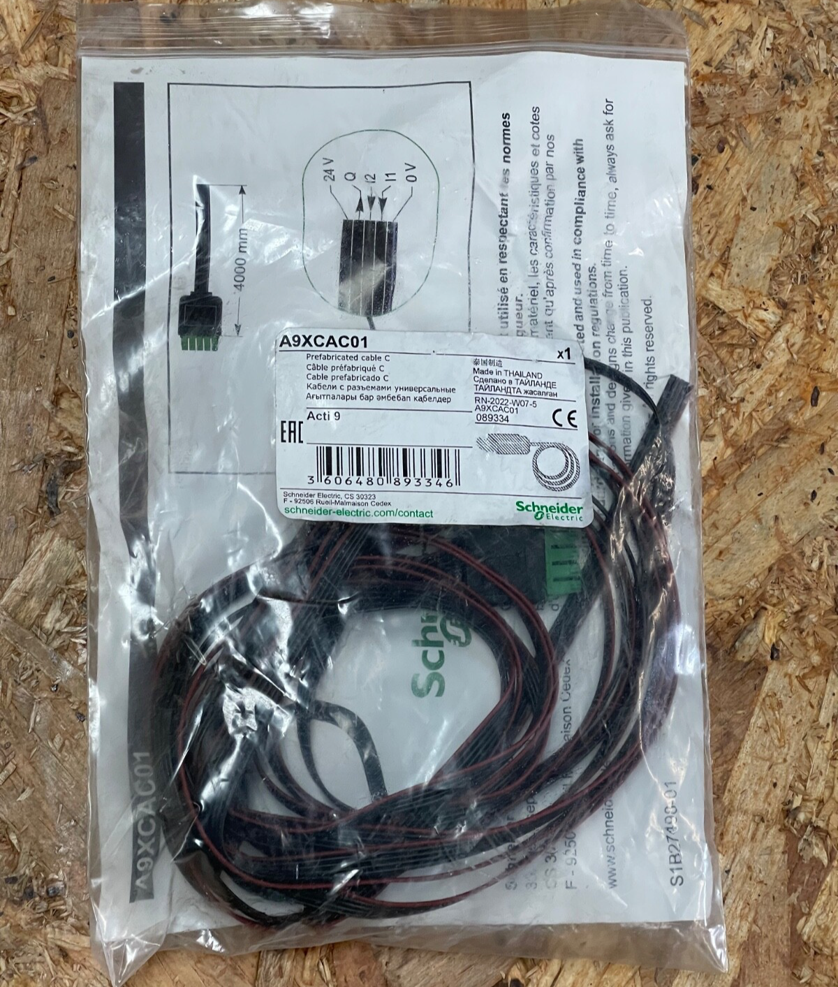 Schneider Electric – A9XCAC01 – 4 m Prefabricated Acti 9 Smartlink Cab ...