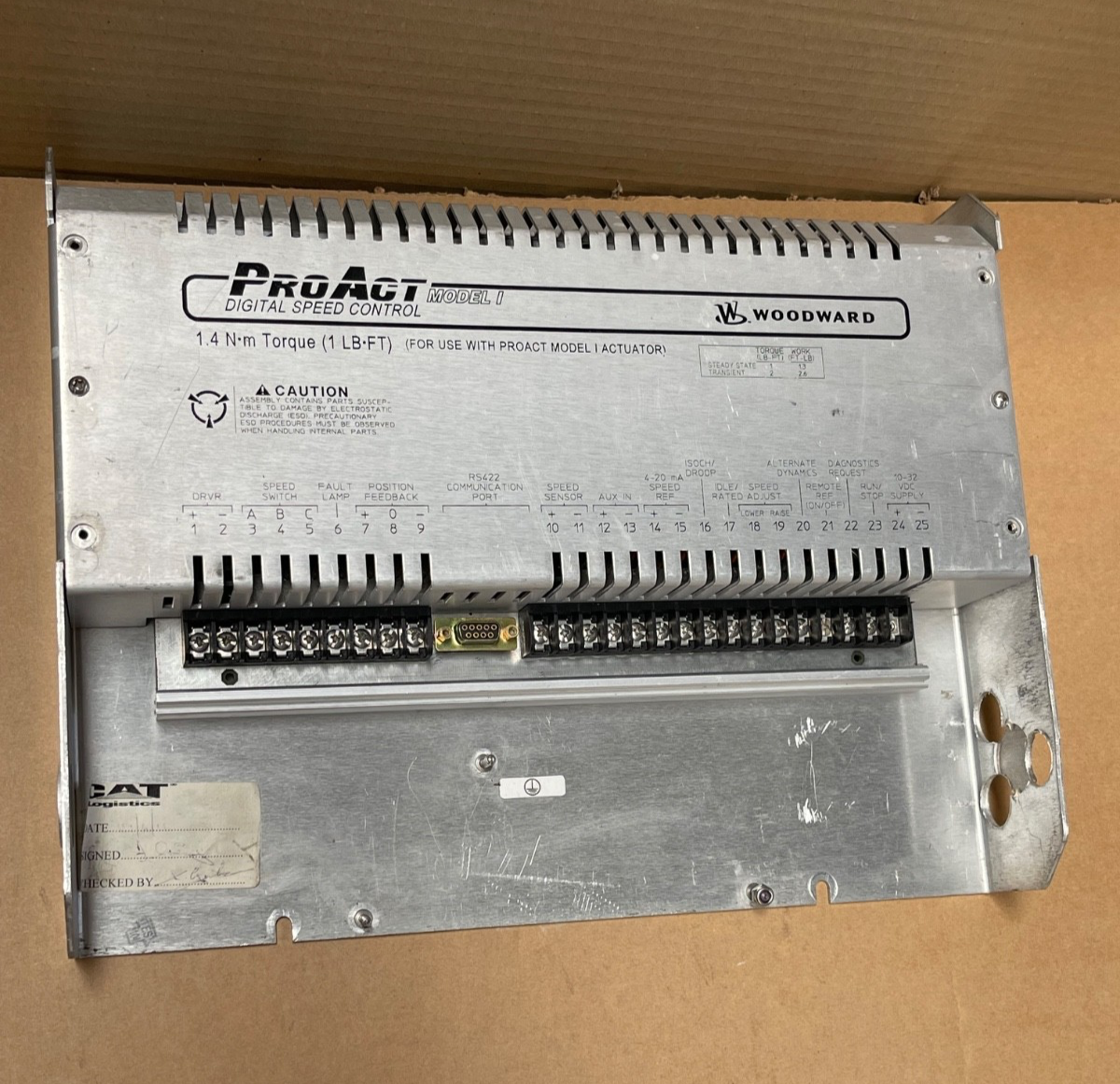 Woodward – ProAct Model I – Digital Speed Control for Actuator Systems ...